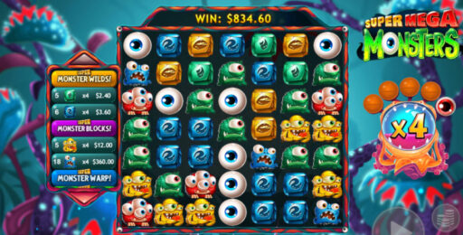 Super Mega Monsters Slot » XXL Bonus Features!