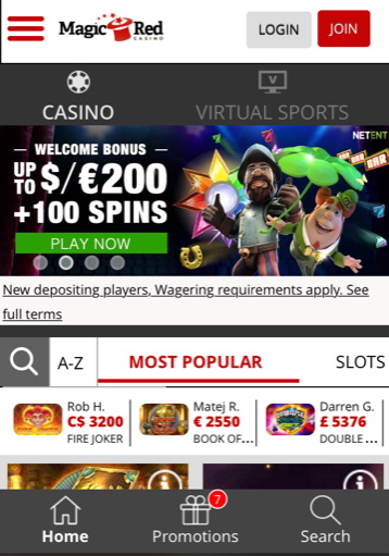MagicRed Casino Review » Our Experience【2025】